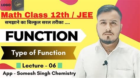 12th Maths Ncert Chapter 1 Lec 6 Functions Types Of Functions One