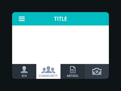 Ios Title Bar And Tab Bar By René Stalder On Dribbble