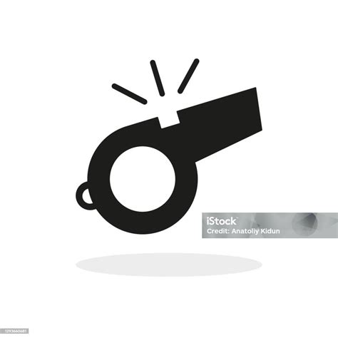 휘파람이 날아가는 벡터 일러스트레이션입니다 휘파람은 일러스트 아이콘을 날려 휘파람 송풍기 개념 아이콘 기민에 대한 스톡 벡터 아트 및 기타 이미지 Istock