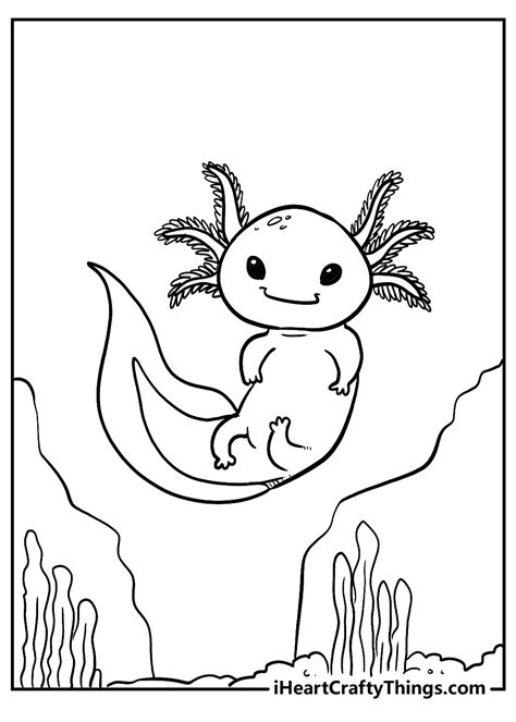 29 Axolotl Coloring Pages Free Printable Pdfs
