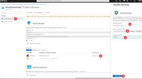 How To Configure A Secured Custom Domain On A Azure Function Or Website