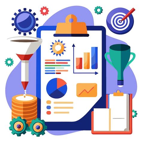 Illustration Of Business Analytics And Performance Metrics Premium Ai Generated Vector