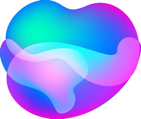 Liquid Gradient Shape Fluid Abstract Color Background Holographic Organic 3d Design Neon