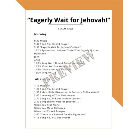 Jw Eagerly Wait For Jehovah Program Inspired Circuit Assembly Notebook 2023 2024 Etsy