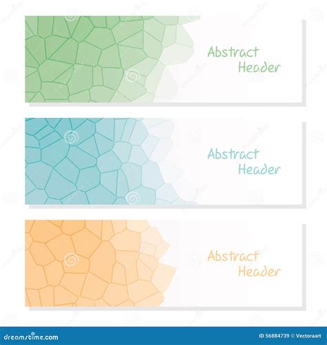 Abstract Web Header Design Stock Vector Illustration Of Decorative 56884739