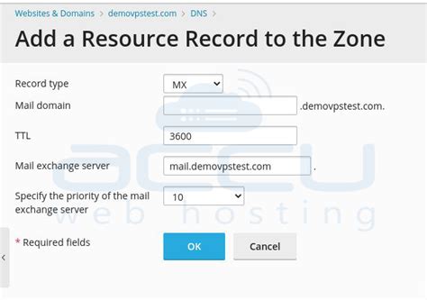How To Add Or Edit Dns Records For A Domain In Plesk Control Panel