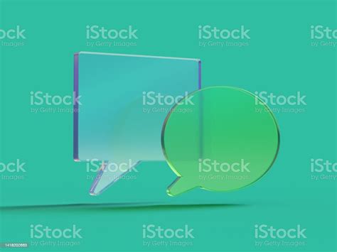 투명한 음성 거품의 3d 렌더링 그림입니다 유리 요소로 구성 대화와 토론을 위한 시각화 3차원 형태에 대한 스톡 사진 및 기타 이미지 Istock
