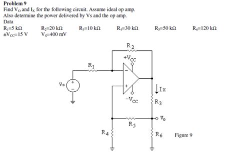 Solved Find VO And IX For The Following Circuit Assume Chegg Com