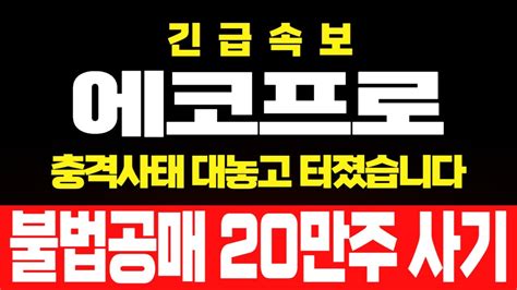 충격속보 🚨 에코프로비엠비엠 불법공매도 20만주 사기 꼬리잡았다 대놓고 수작질부리네요 박순혁 선대인tv 밧데리아저씨 서정덕tv Youtube