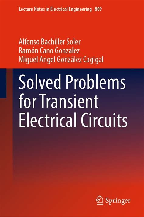 Solved Problems For Transient Electrical Circuits EBook By Alfonso Bachiller Soler EPUB