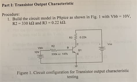 Solved Part II Transistor Input Characteristic Procedure Chegg Com