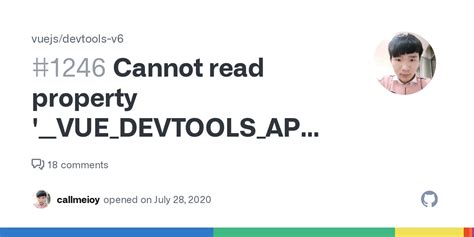 cannot read property vue devtools app record of undefined · issue