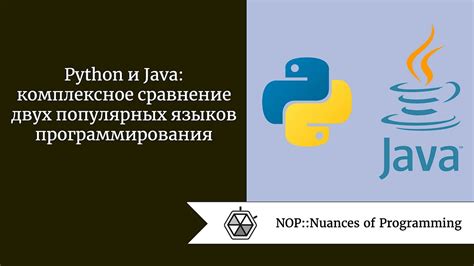 python и java комплексное сравнение двух популярных языков