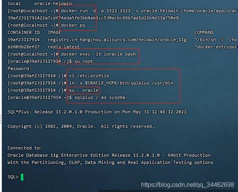 Docker 安装oracle11g 并配置数据持久化oracle Helowin Csdn博客