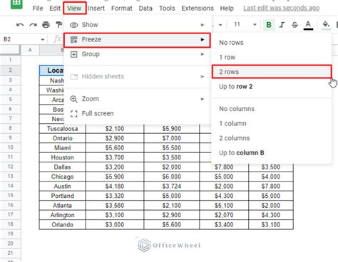 How To Freeze Rows And Columns In Google Sheets OfficeWheel