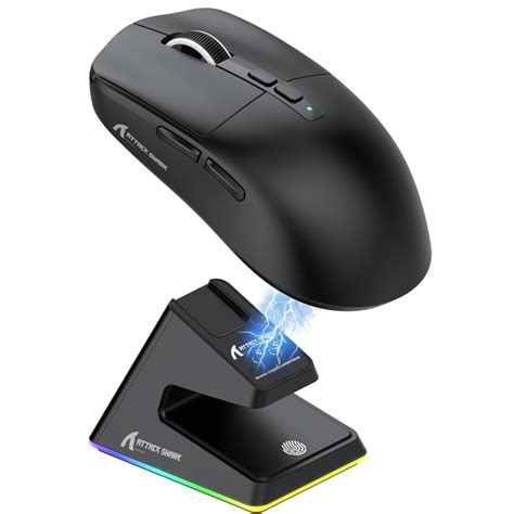 Attack Shark X6 Paw3395 Tri Mode Wireless Gaming Mouse With Dock Vibe