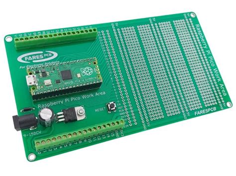 Raspberry Pi Pico Work Area Fares Pcb