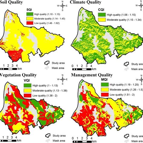 The Map Of Environmentally Sensitive Areas To Degradation For The Rural