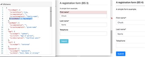 Bootstrap Theme Not Applying Uischema Classnames Issue Rjsf Team React Jsonschema