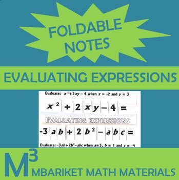 BUNDLE Evaluating Expressions Using Order Of Operations TPT