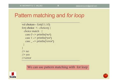 Scala Pattern Matching Concepts And Implementations Ppt
