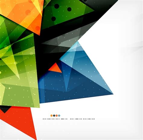 Premium Vector Modern 3d Glossy Overlapping Triangles