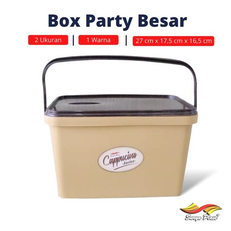 Jual Party Box Hajatan Cappucino Besar Bonus Samir Lauk Kotak Hajatan