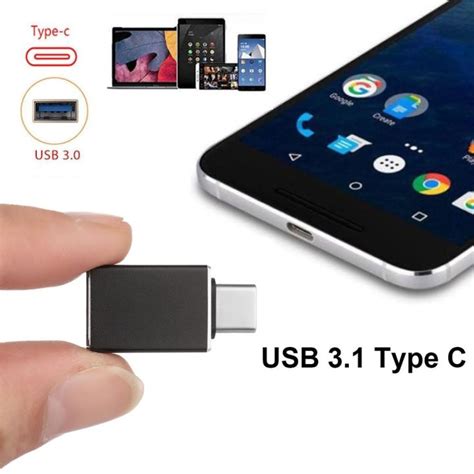 OKDEALS Mini Connector Male To Female Metal Type C To USB 3 0 Converter OTG Adapter USB C 3 1