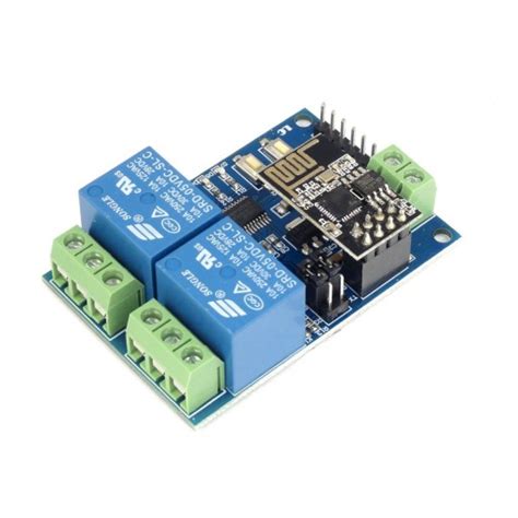 Przekaźnik Elektroweb Moduł Dwóch Przekaźników Z Wifi Esp 01 Esp8266