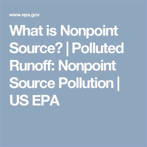 What Is Nonpoint Source Pollution