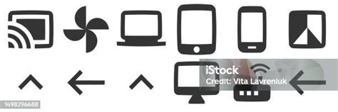 12 아이콘 세트 하드웨어 벡터 모음 가는 선 웹 아이콘입니다 품질 아이콘을 설정합니다 선형 아이콘이 설정되었습니다 검사 보기에 대한 스톡 벡터 아트 및 기타 이미지