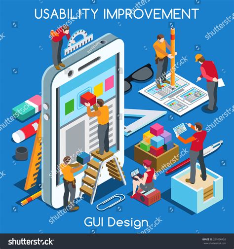 Vektor Stok Gui Desain Smartphone App Ui Ux Tanpa Royalti 321096455 Shutterstock