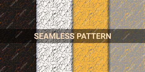 Premium Vector Abstract Crack Effect Seamless Vector Illustration Pattern Background