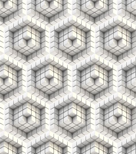 Seamless Hexagon Cube Background Texture Stock Photo Nbvf