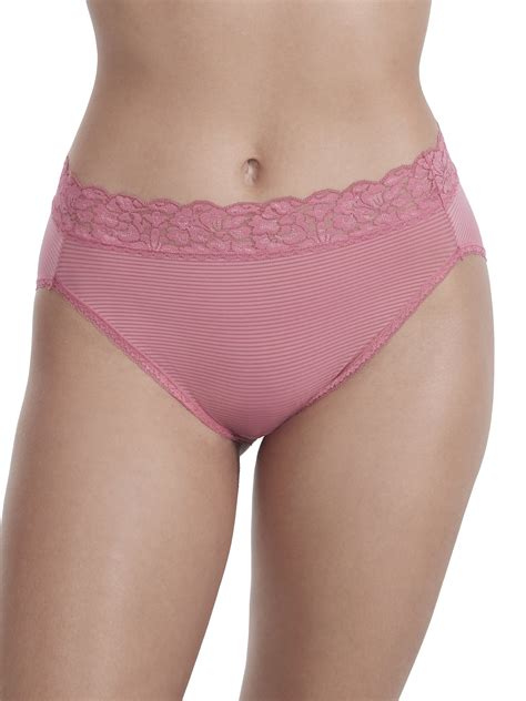 Womens Vanity Fair 13280 Flattering Lace Ultimate Comfort Hi Cut Panty