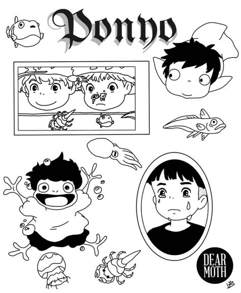 Ponyo Tattoo Blog De Dibujo Tatuajes Retro Dibujos Garabateados