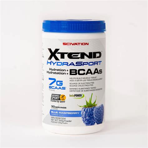 Xtend Hydrasport Hydration Bcaas Blue Raspberry 30 Servings 345g