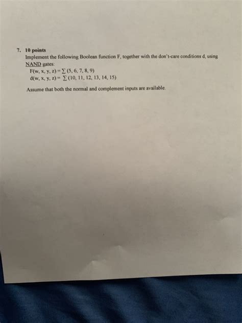 Solved Points Implement The Following Boolean Function Chegg