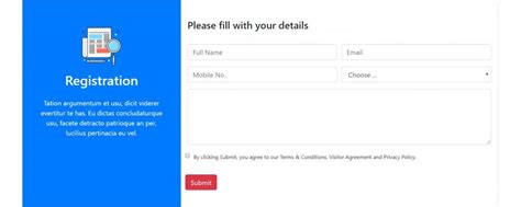 Bootstrap Registration Form Template Examples OnAirCode