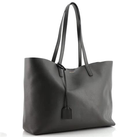 Saint Laurent Shopper Tote Leather Large For Sale at 1stDibs