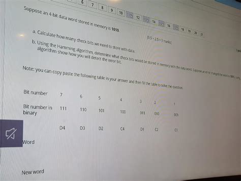Solved 6 7 Suppose An 4 Bit Data Word Stored In Memory Is