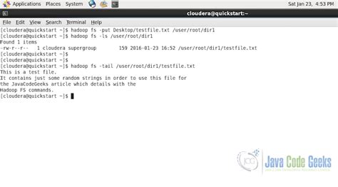 Apache Hadoop Fs Commands Example Java Code Geeks