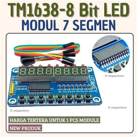 Jual Tm1638 8 Bit Key Led 7segment Display Module Arduino Raspberry