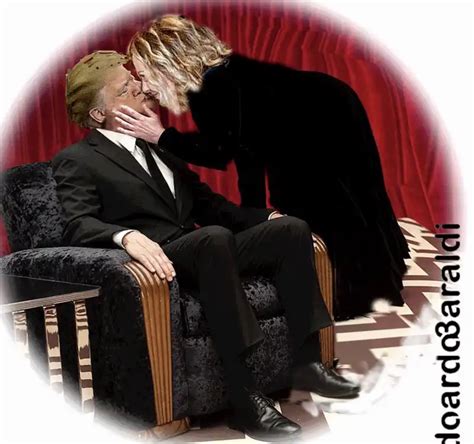 Donald Trump E Giorgia Meloni Nella Loggia Nera Meme By Edoardo Baraldi
