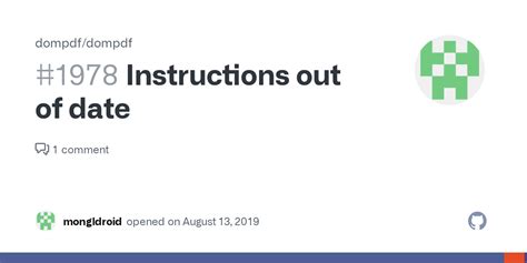instructions out of date · issue 1978 · dompdf dompdf · github