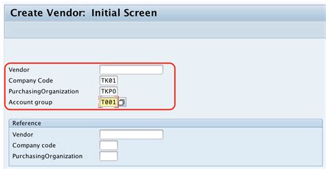 SAP FICO - Create Vendor Master Record (Vendor Code) in SAP