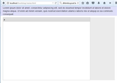 layout with bootstrap how to resizing layout suite 5 dhtmlx