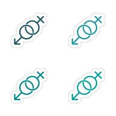 Assembly Realistic Sticker Design On Paper Sex Free Image Download