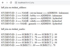 PHP Mysql Joins GeeksforGeeks