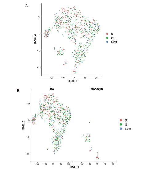 a skin cell samples divided into six clusters b cell type